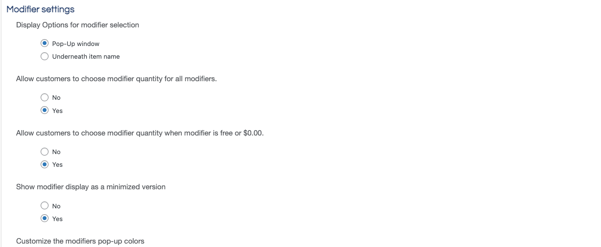 Modifiers, Their Settings, Default Modifiers, and Reordering Modifiers